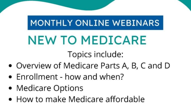 New to Medicare Online Webinar - Senior Resources